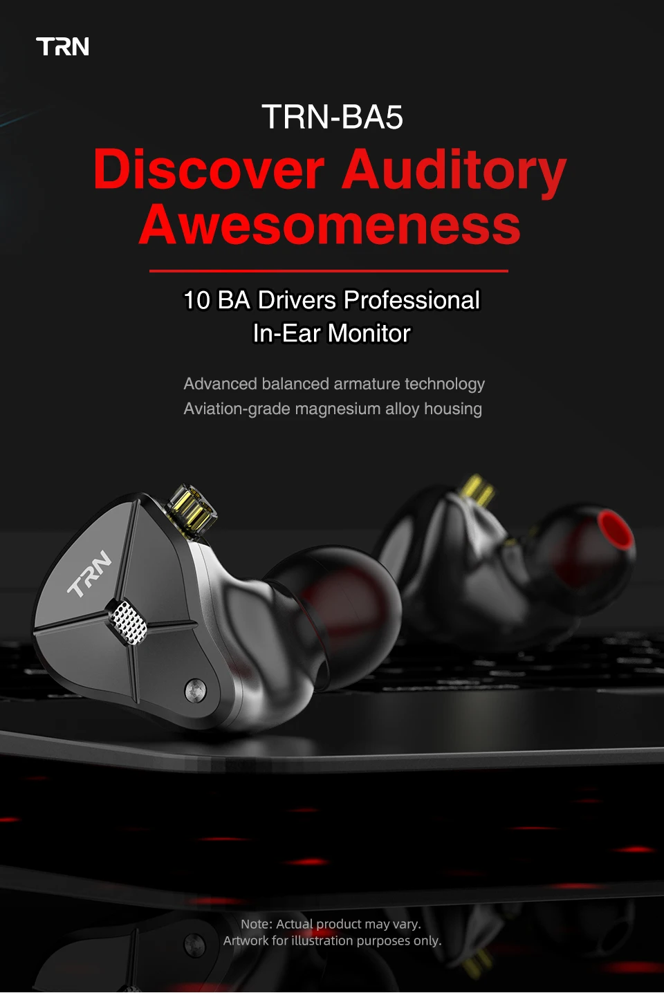 TRN BA5 10BA Driver Unit In Ear Earphone
