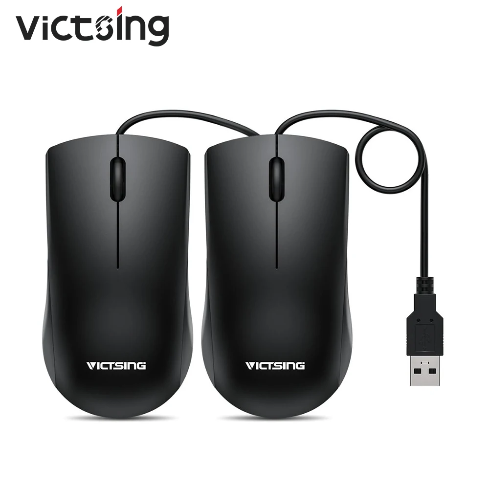 VicTsing ratón óptico PC156 con cable USB, ergonómico, 1200DPI, con 3 ...