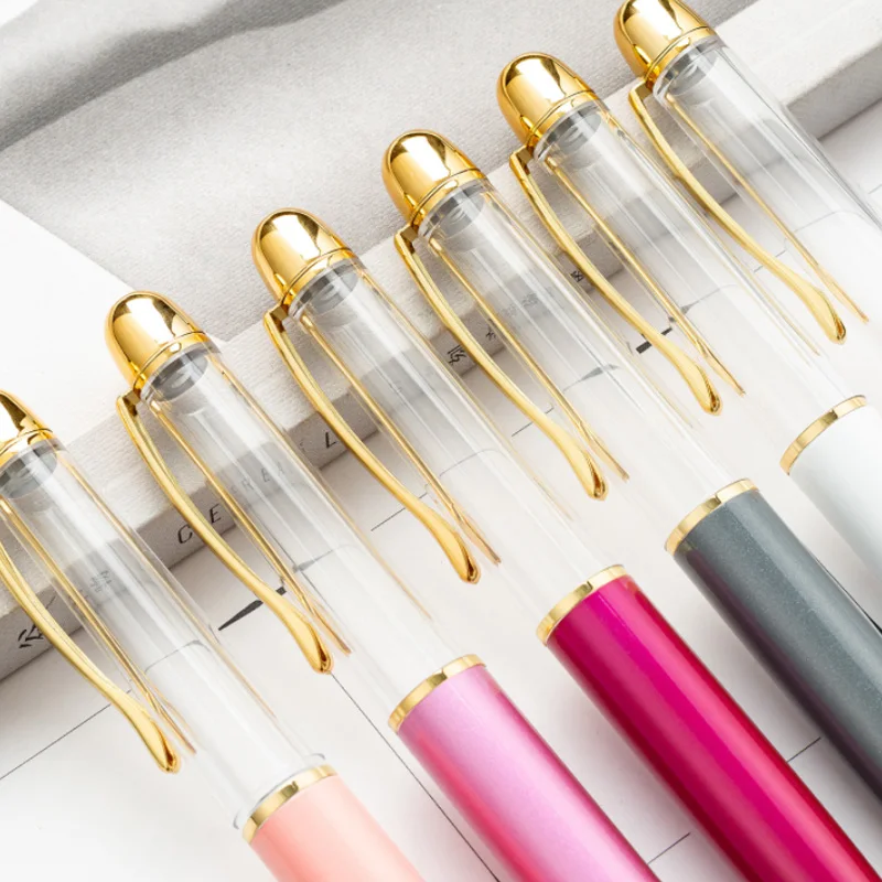 Blank-Barrel-DIY-Crystal-Ballpoint-Pen-Smooth-Writing-Metal-Gift-Pens ...