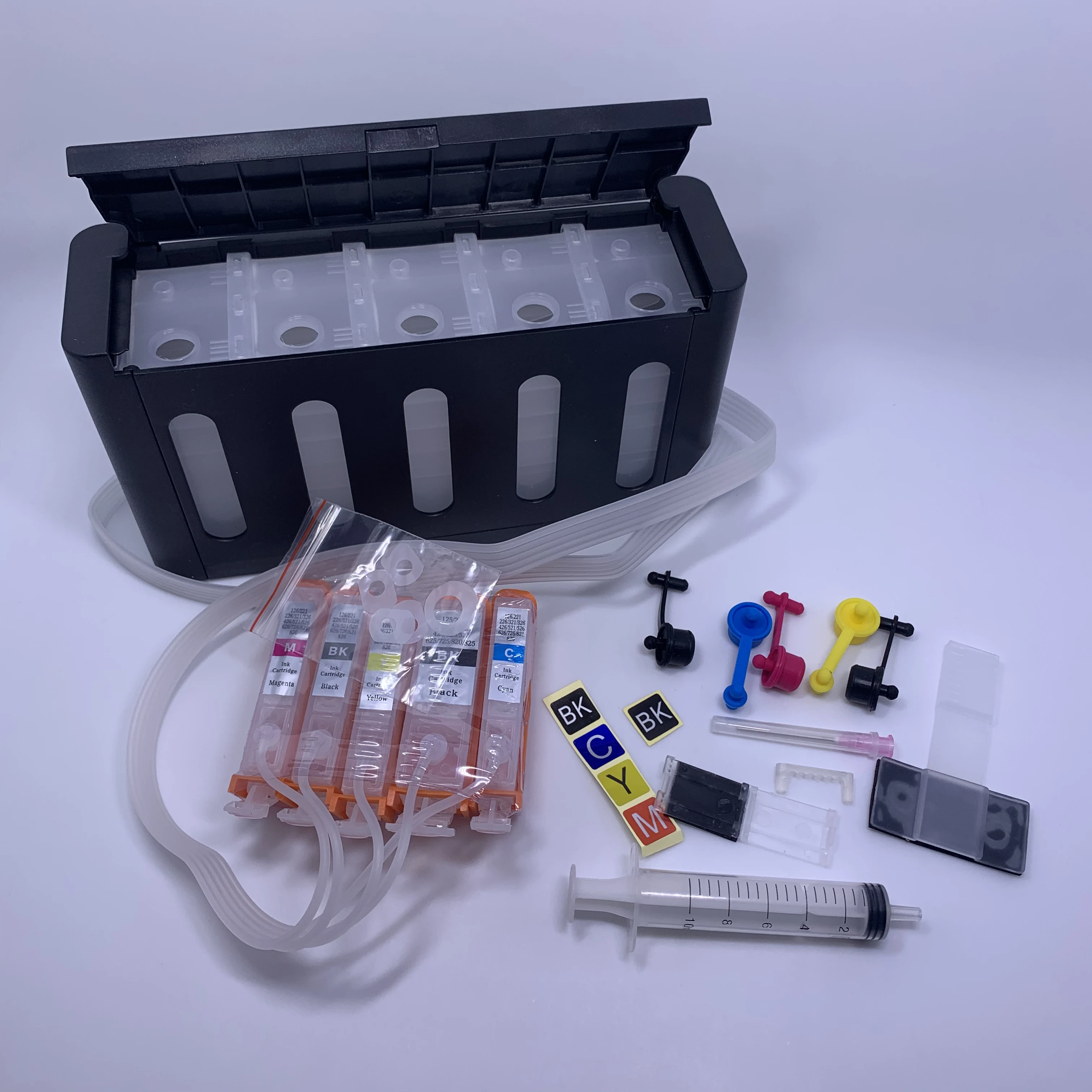 Yomat cartucho de tinta CISS, BCI 320 para Canon Pixma iP4700, MP540 ...