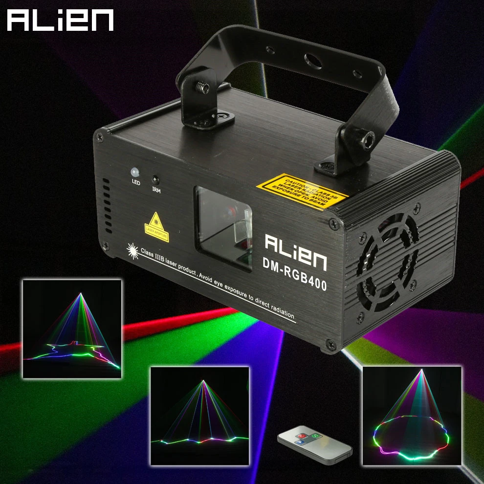 ALIEN Remote RGB 400mw DMX512 Laser Line Scanner Stage Lighting Effect ...