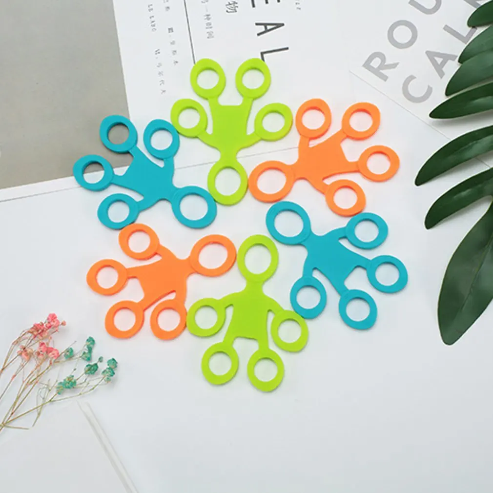 Silicone Finger Puller New Finger Trainer Five-finger Puller Fitness ...