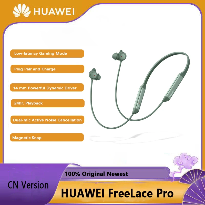 HUAWEI FreeLace Pro Wireless Headphones Dual-mic Active Noise ...