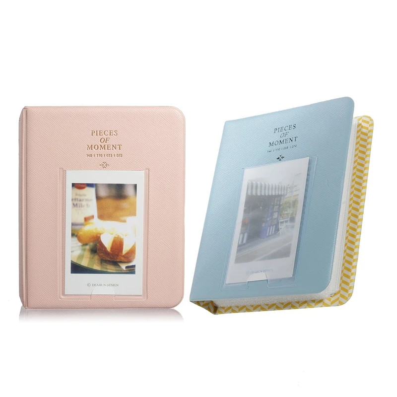 2 Pcs 64 Pockets Mini Album Case Storage for Polaroid Photo FujiFilm ...