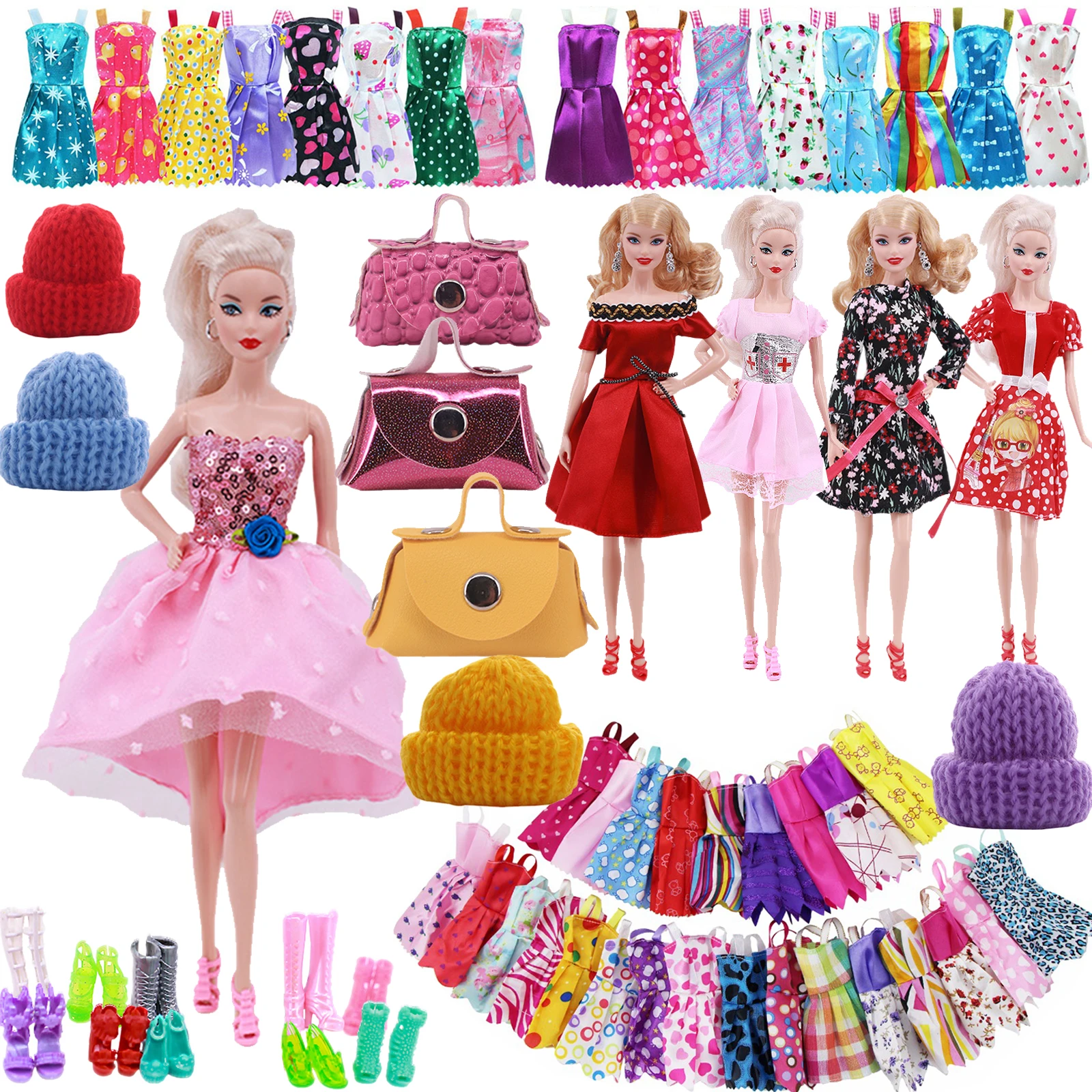 Barbies Doll Clothes Evening Dress&Accessories Suitable For 11.5inch ...