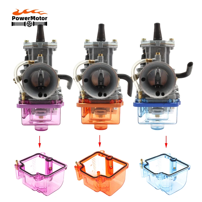Motorcycle Carburetor Clear Bottom Transparent Float Bowl Lower Cover ...