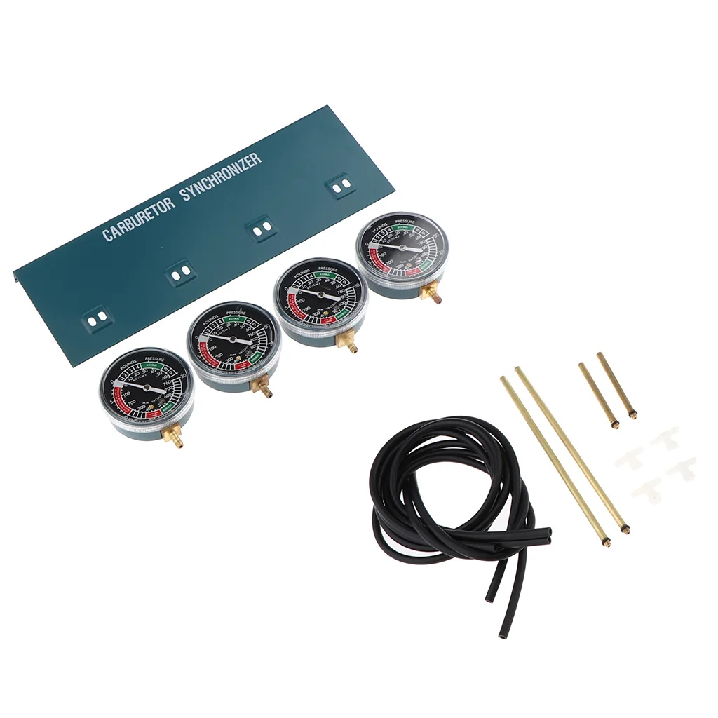 4-Set Motorcycle Carb Carburetor Vacuum Gauge Synchronizer Balancer ...