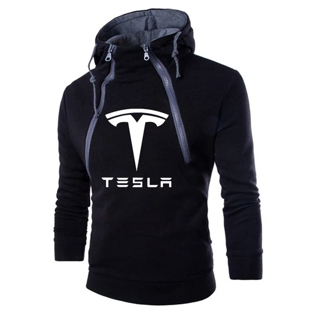 Tesla Men Cotton Hoodie Streetwear - Tesla League