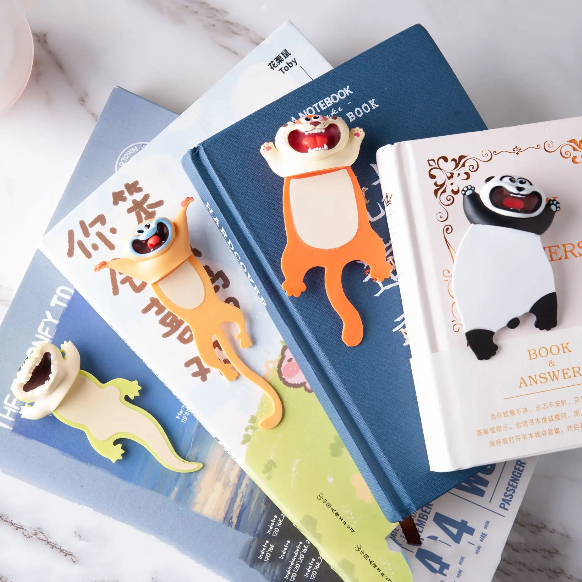 2pcs Méduse Marque-pages 3d Animaux De Dessin Animé Stéréo, Original ...