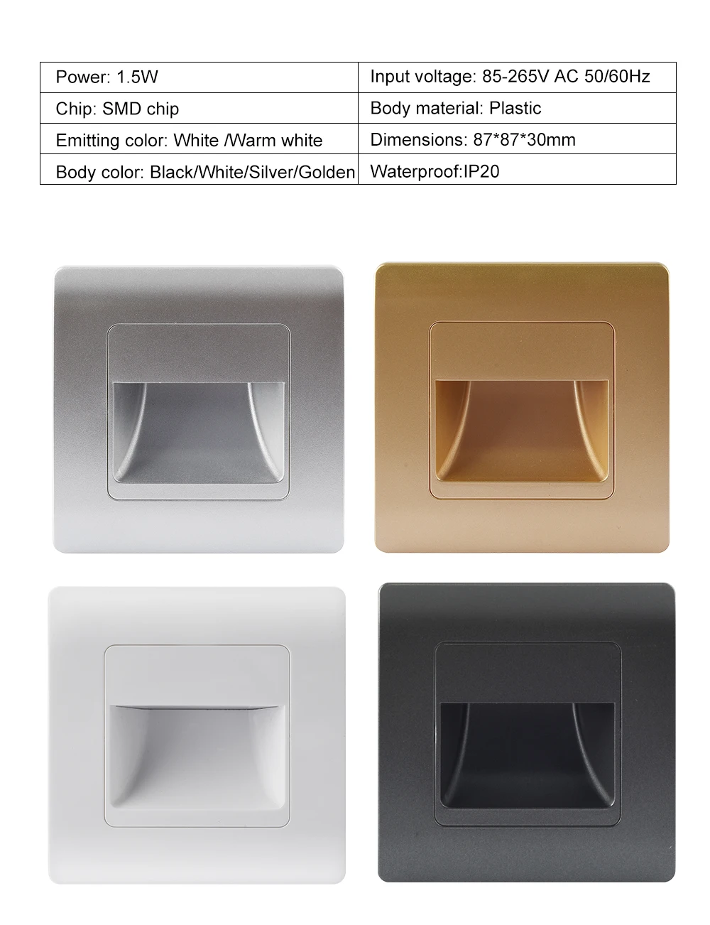 Applique,Encastré Mur Lumière Escaliers Led Lumière Capteur Étape Lampe ...