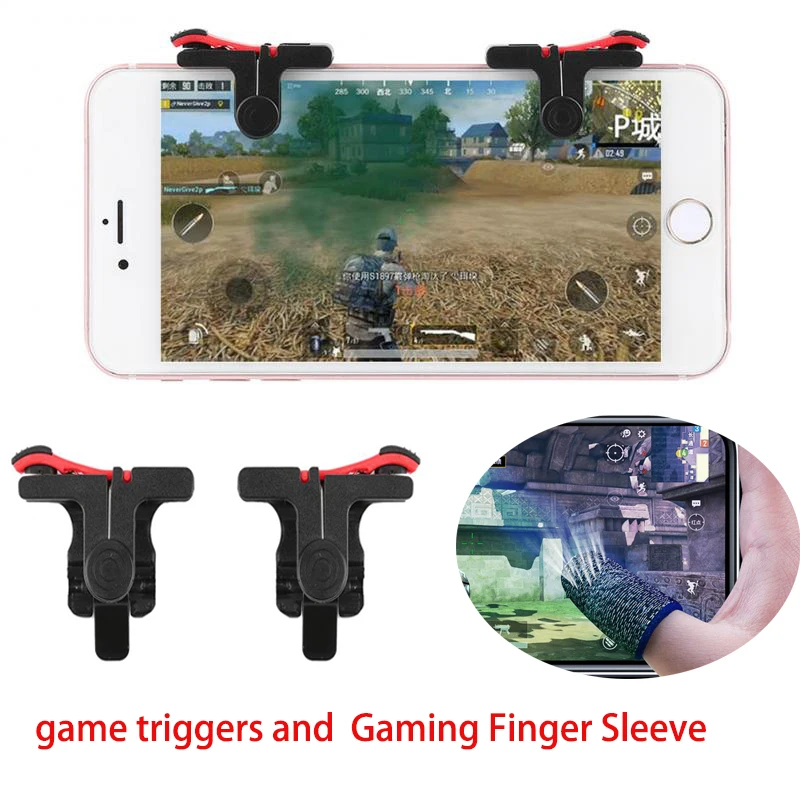 Mobile Phone Game Controller L1R1 Fire Button Aim switch controller Gamepad Sensitive Shoot ...