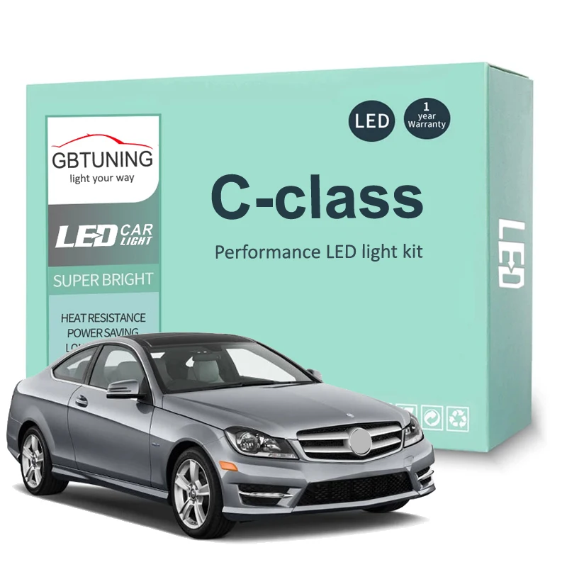 LED Interior Light Bulb Kit For Mercedes Benz C-Class W202 S202 W203 ...