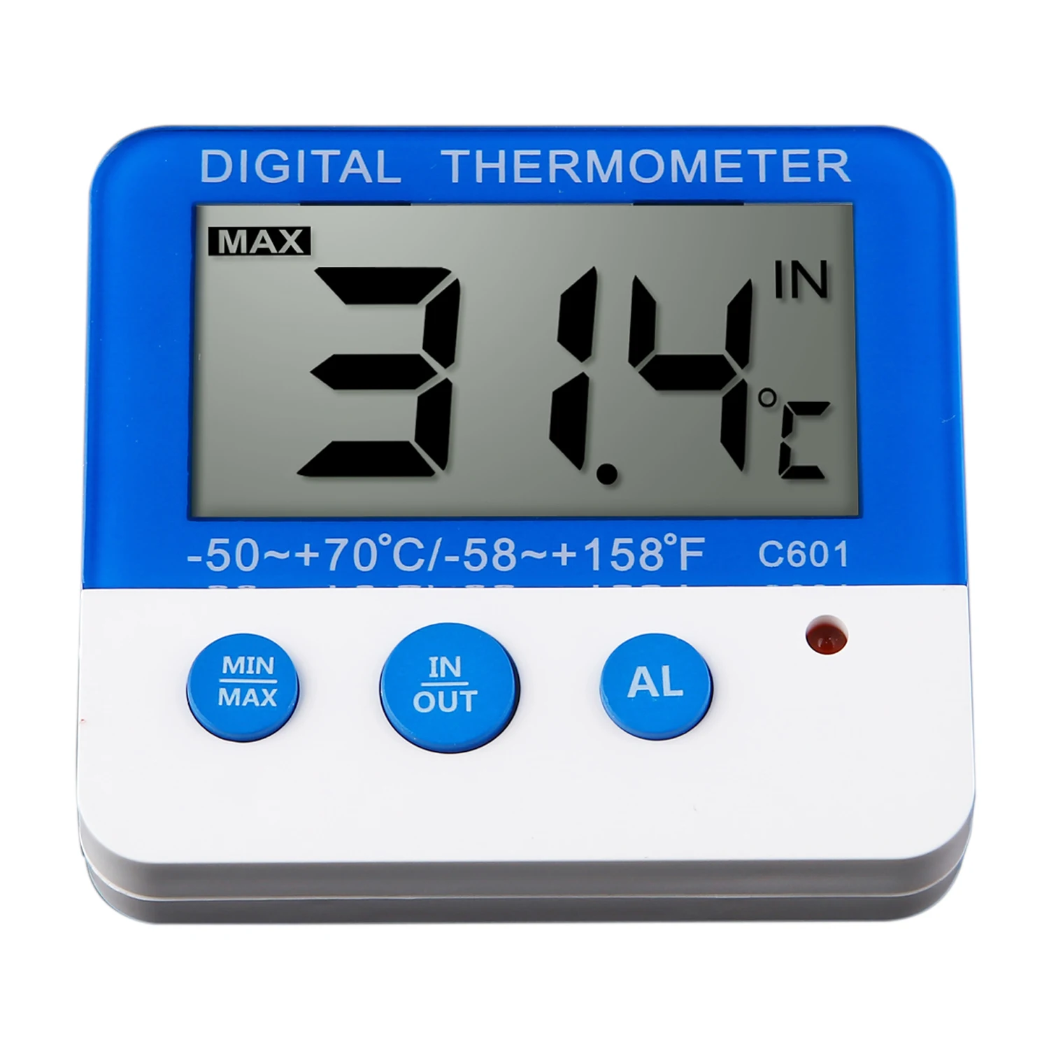 -50°C to 70°C Digital Fridge Thermometer with Alarm and Max Min ...