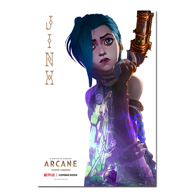 League Of Legends Arcane Peripheral Poster Mural Furniture Decoration ...