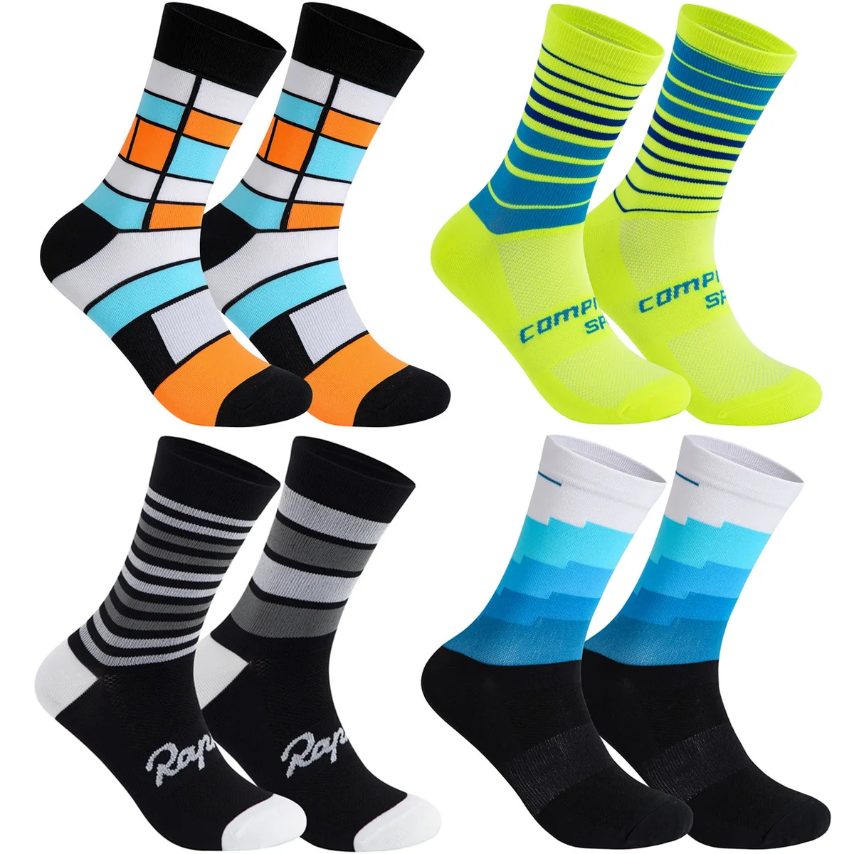Sport Socks Unisex Cycling Socks Men Outdoor Sports Socks Bike Footwear ...