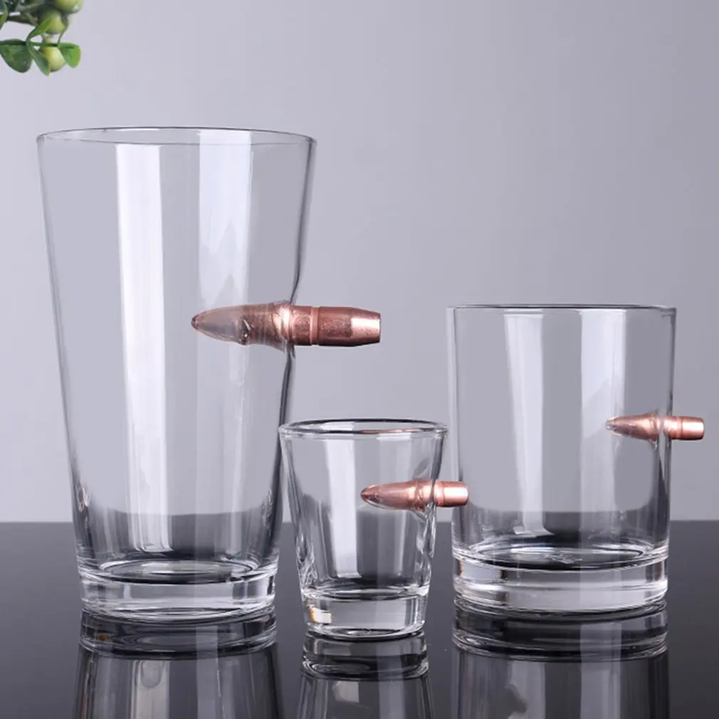 Europe And America With Bullets Whiskey Cups Creative Glass Cups Water ...