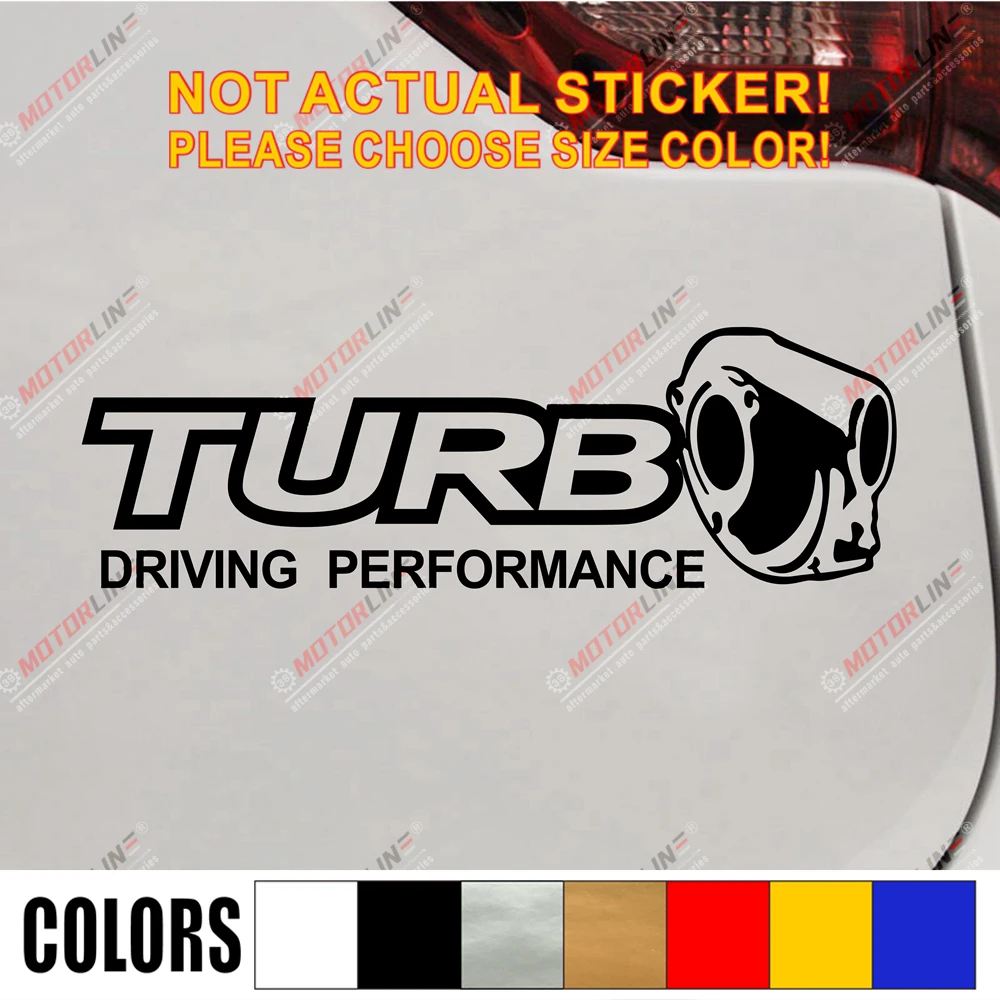 Turbo Inside Driving Performance Car Truck Decal Bumper Sticker Windows ...