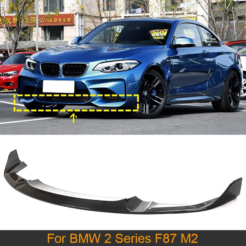 Carbon Fiber Front Bumper Lip Spoiler For Bmw F87 M2 2016 - 2018 Car ...