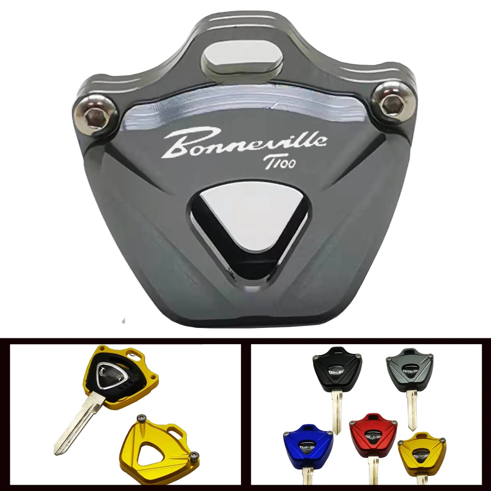 For-Triumph-BONNEVILLE-SE-T100-Black-Motorcycle-Key-Cover-Case-Shell ...