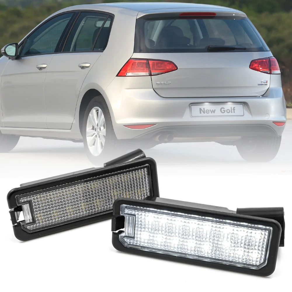 2Pcs Canbus no LED License Number Plate Light lamp For VW Volkswagen ...