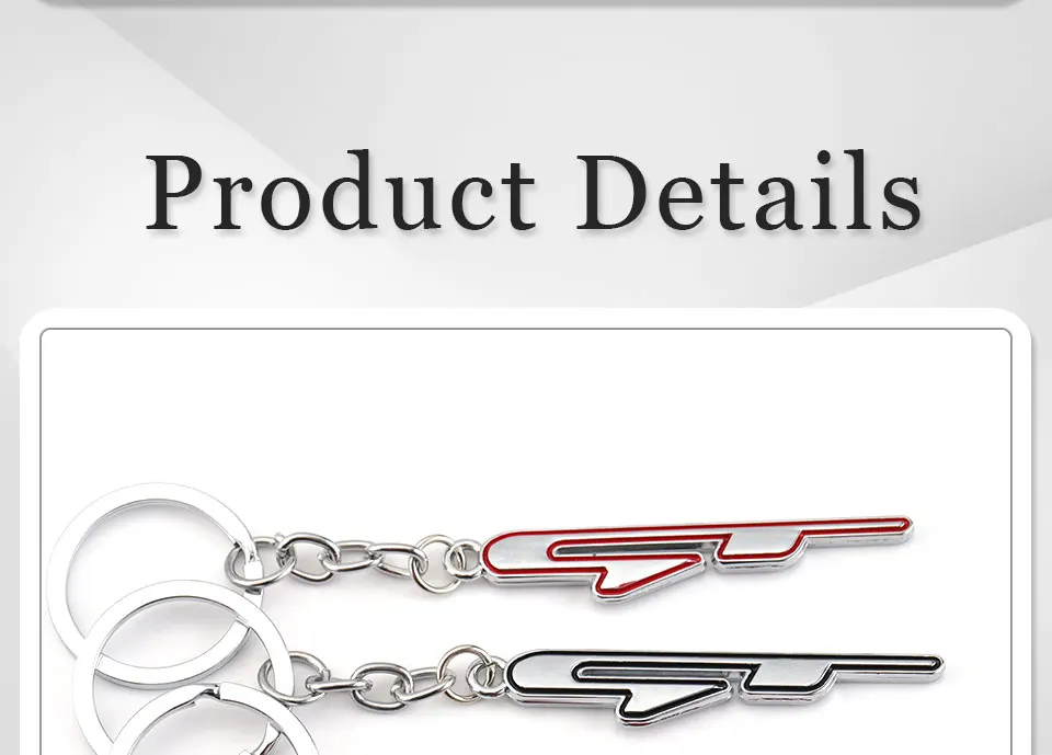 Porte-clés,Porte-clés de voiture GT,pour Peugeot GT 508 3008 5008 Kia ...