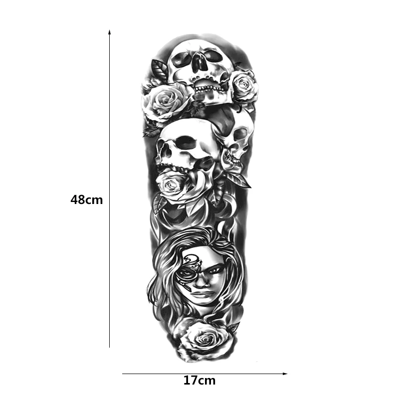 Skull Arm Tattoo Sleeve