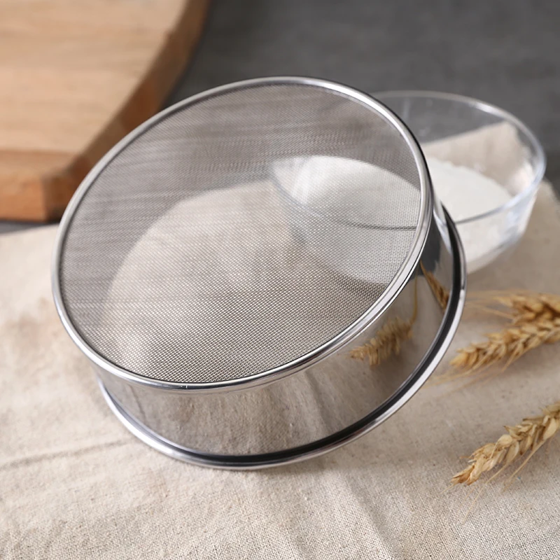 Saringan Tepung Mesh Ultra-halus Dapur Saringan Bulat, 57% OFF