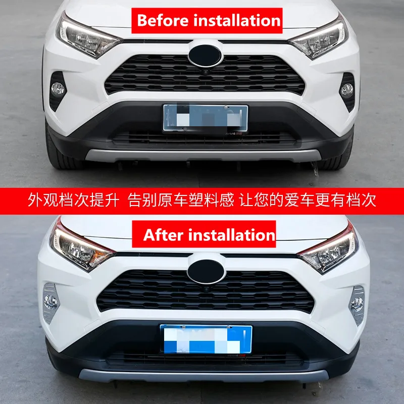 Decoração de abajur de nevoeiro para toyota rav4 2019 2020 de fibra de ...