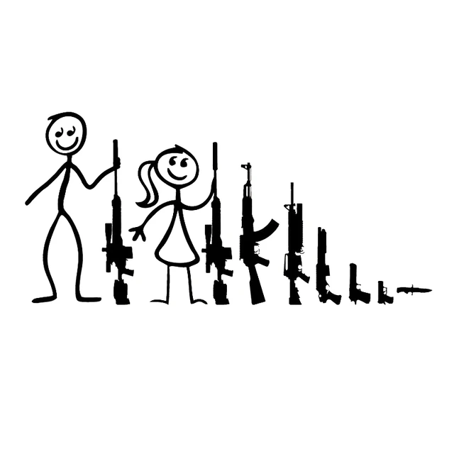 Stick Family With Weapons