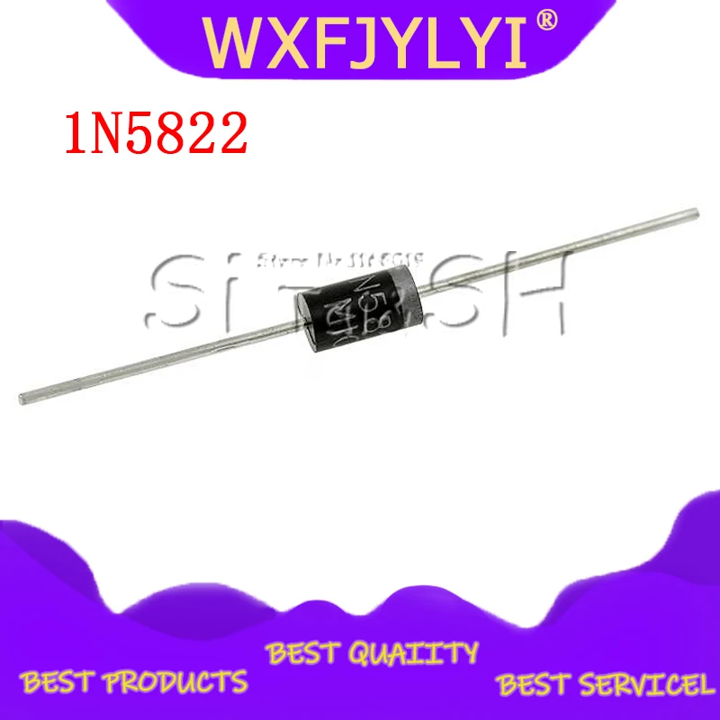 20 piezas 1N5822 TUN 27 IN5822 diodo Schottky 3A 40V DIP venta al por ...