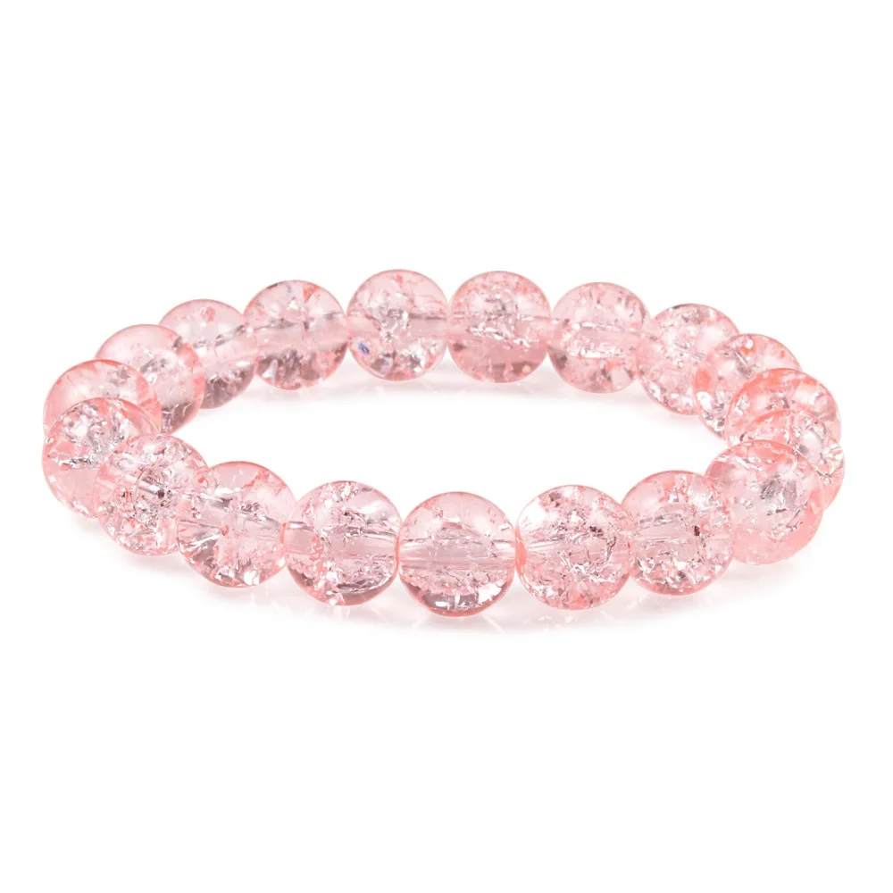 Trendy-Women-Bracelet-Natural-Stone-Transparent-Pink-Quartz-Beaded ...