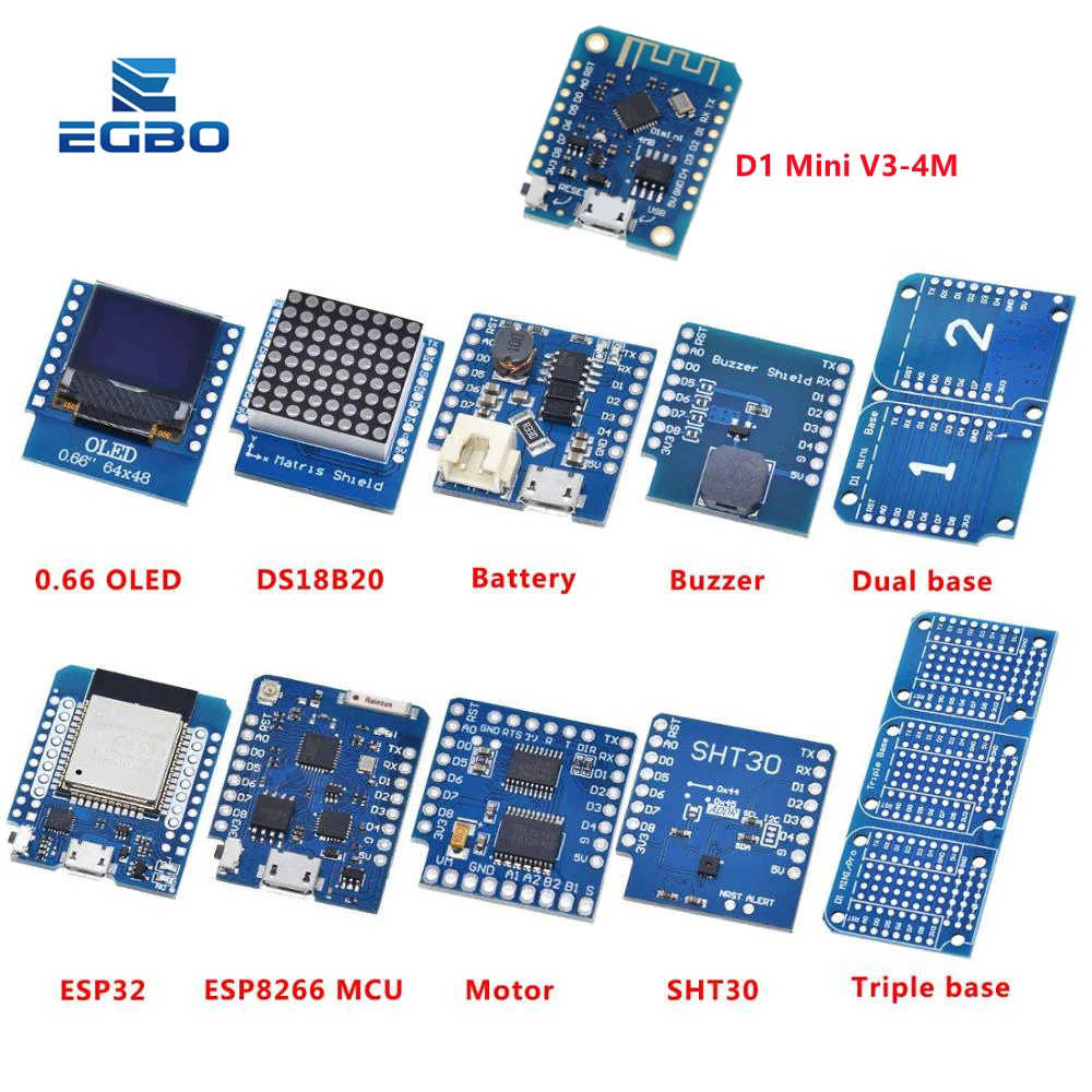 Generic Esp8266 D1 Mini Pro Wifi Development Board Nodemcu 0.66 Oled ...