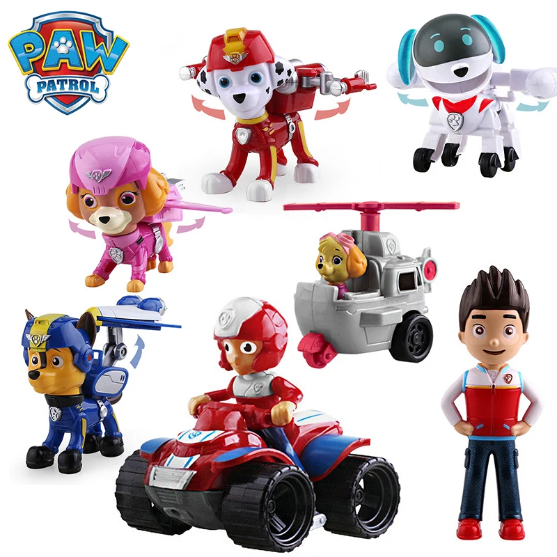 Genuine Paw Patrol Dog Puppy Patrol Car Patrulla Canina Action Figure ...