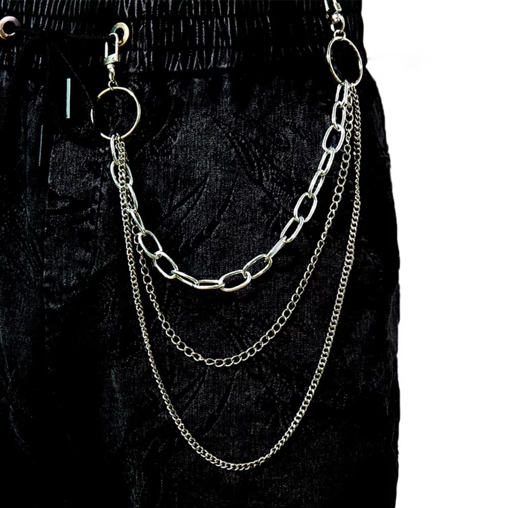 Vintage Long Metal Rock Trousers Hipster Pant Jean Keychain Ring Clip ...