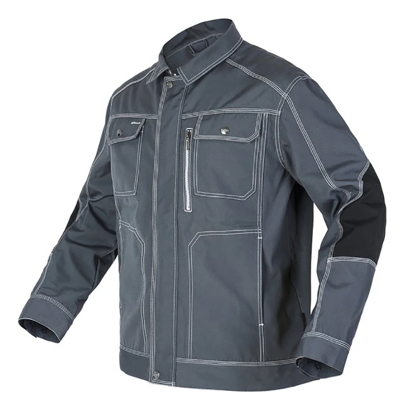 Polycotton-Work-Jacket-Workwear-with-Multiple-Pockets-Long-Sleeved ...