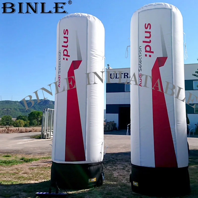 Branded advertising inflatable pillar with led light inflatable column ...