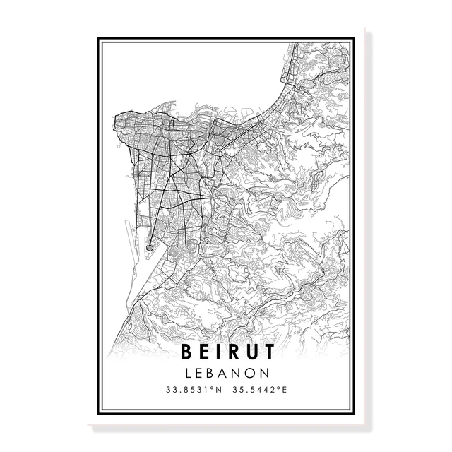 Lebanon City Map