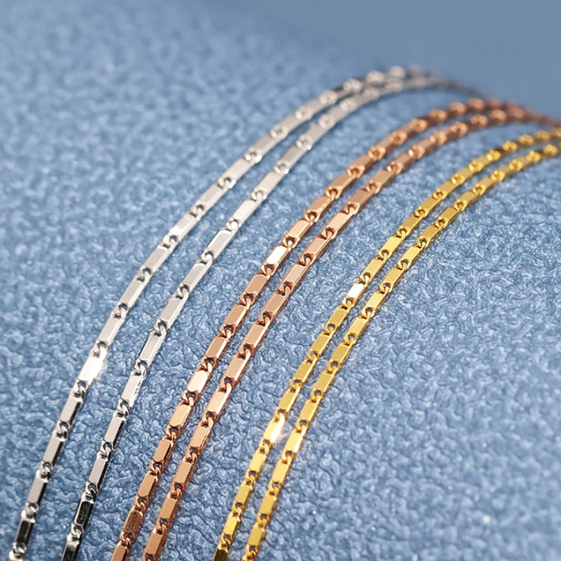 Au750 collar de oro amarillo de 18K para mujer, Gargantilla fina de oro ...