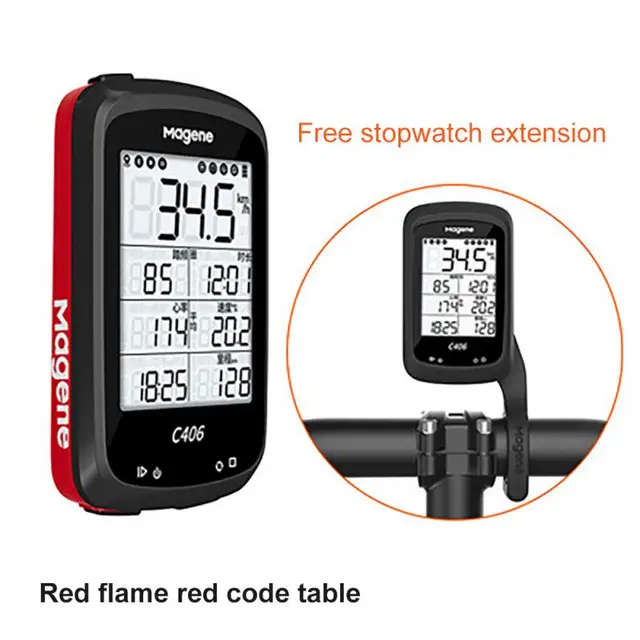 Magene C406 Bike Computer With Holder Waterproof GPS Cycling Computer ...