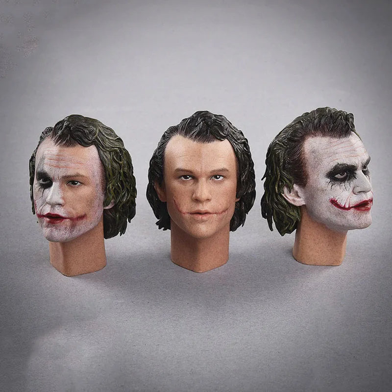 Clown Heath Ledger | Heath Ledger Head | Head 1/6 | Action Figures - 1/ ...