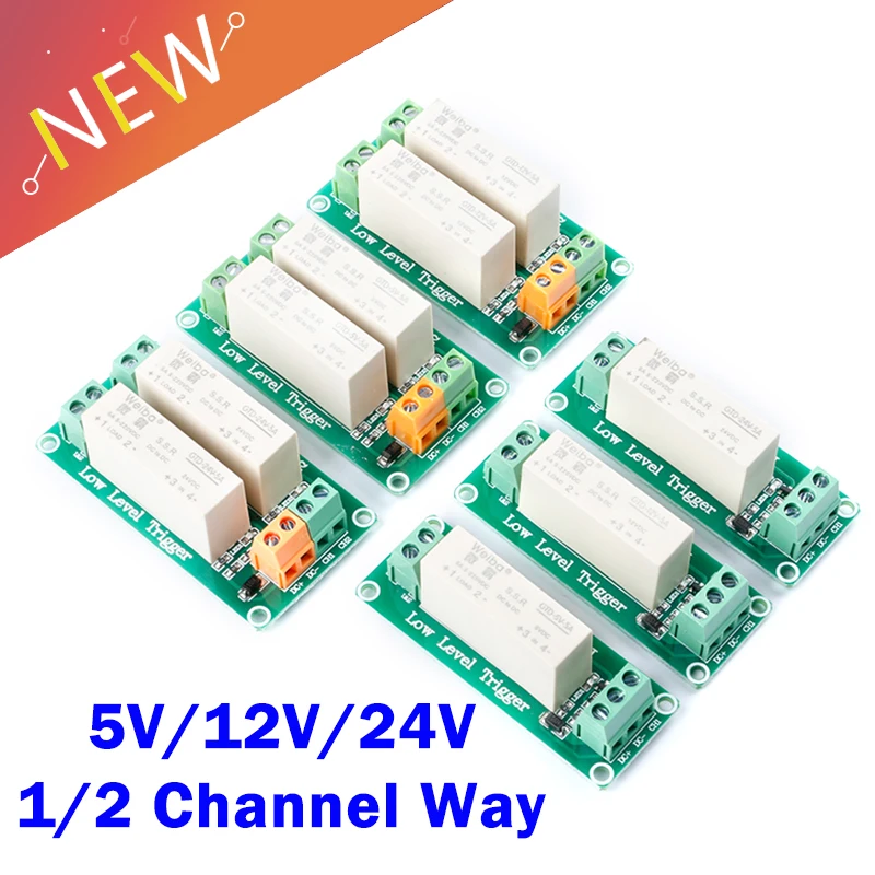 5A-1-2-Channel-Way-5V-12V-24V-Relay-Module-Low-Level-Trigger-Solid ...