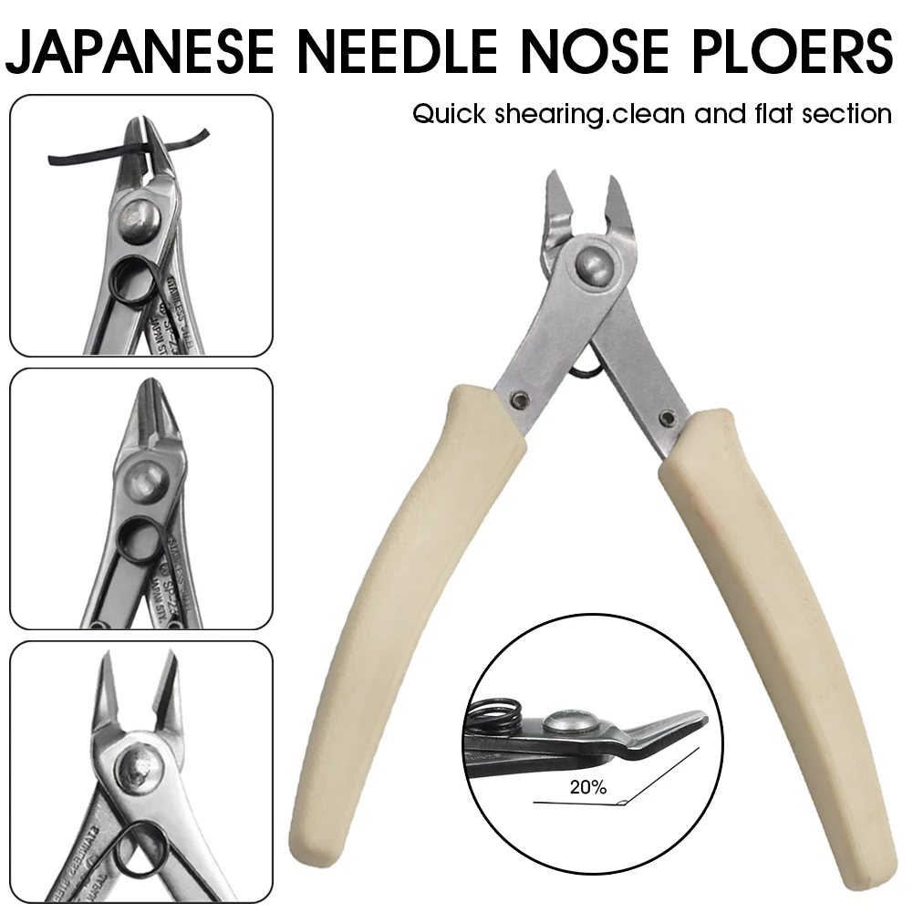 1PCS Needle Nose Pliers with Sharp Blade Steel Professional Cutting ...