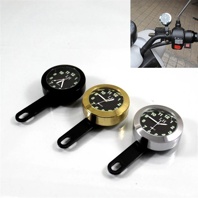 metal-black-gold-silver-motorbike-decal-unviersal-retro-moto-clocks-for ...