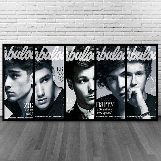 One Direction Poster Black And White
