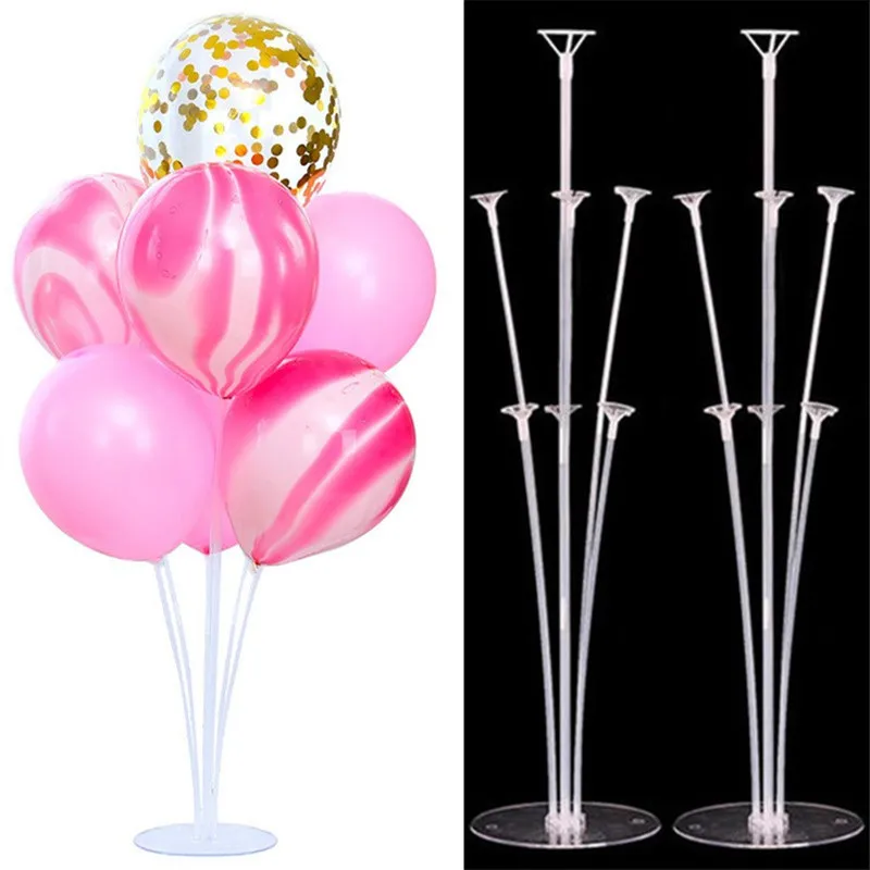 7-Tube-Balloon-Stand-Birthday-Balloons-Arch-Stick-Holder-Wedding-Decor ...