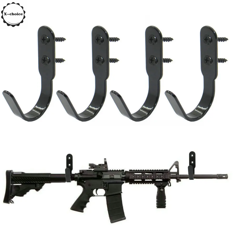 4Pk-Lot-Horizontal-Gun-Rack-Storage-and-Shotgun-Hooks-Store-Any-Rifle ...
