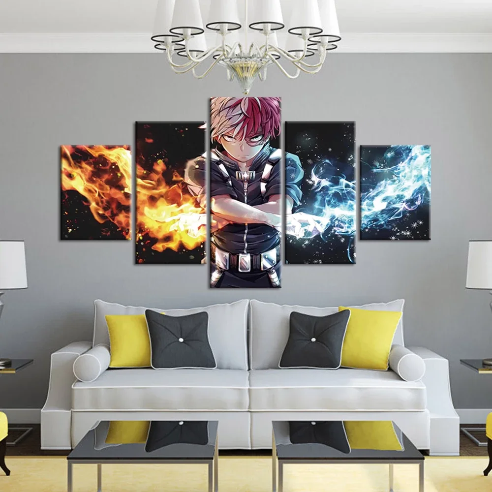 Wall Paintings Home Decor | 5 Piece Anime Wall Poster | Anime ...