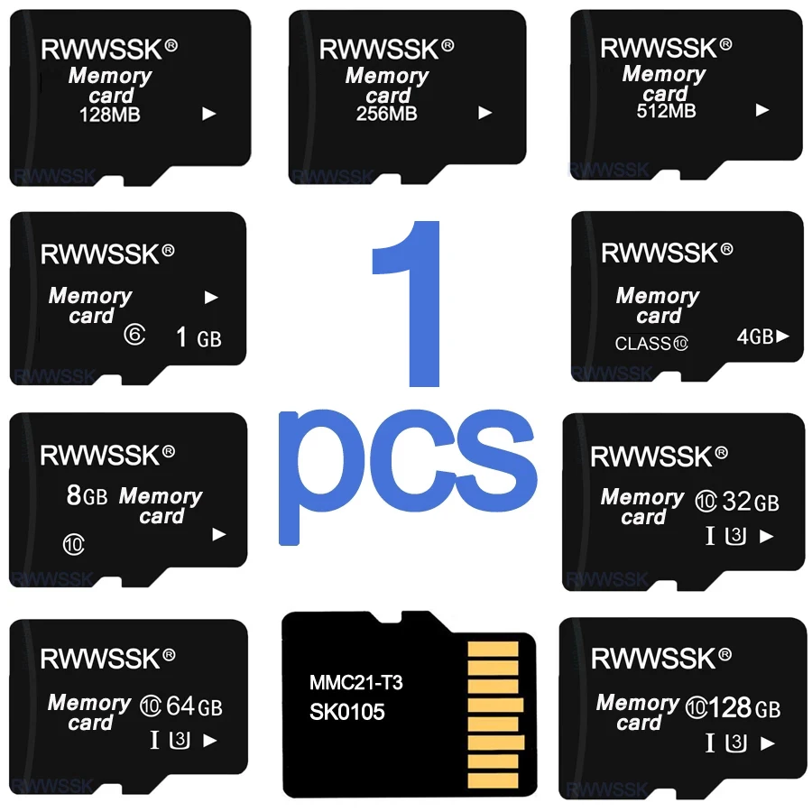 brand new Tf Card 128MB 256MB 512MB 1GB 2GB 4GB 8GB 16GB 32GB 64GB C10 ...