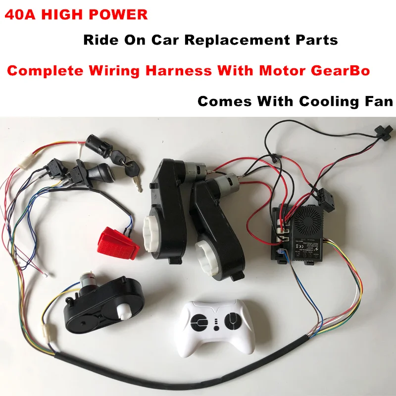 12V-Kids-Ride-on-car-High-Power-DIY-Modified-24V-Motor-Gearbox-2-4G-RC ...