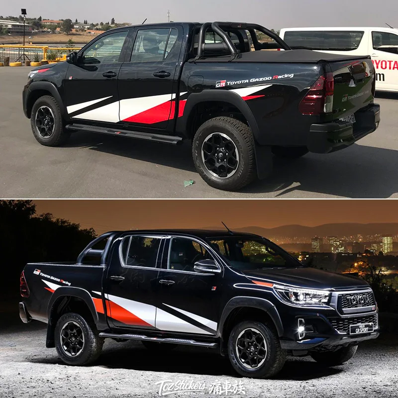 Car Stickers FOR Toyota Hilux Revo GR Pickup Truck Exterior, 44% OFF